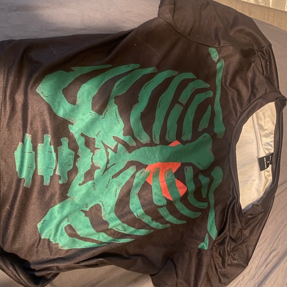 SHEIN | Tops | Skeleton Crop Top | Poshmark